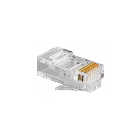 Paquete de 100 Plug Plug Conector Rj45 Para Cable Red Utp Cat 6 50 ...