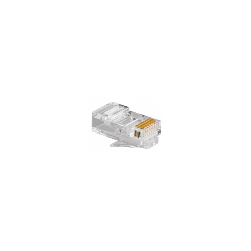 Paquete de 100 Plug Plug Conector Rj45 Para Cable Red Utp Cat 6 50 ...
