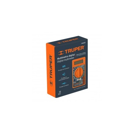 Multimetro Digital Mutimetro basico sencillo TRUPER de 600v con prueba ...